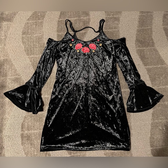 Disney | Dresses | Disney Pixar Coco Off Shoulder Bell Sleeve Crushed ...